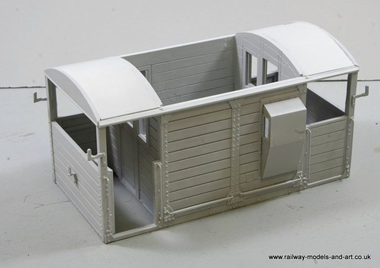 Parkside SR Pillbox Brake Van – In Primer | Railway Models and Art Blog
